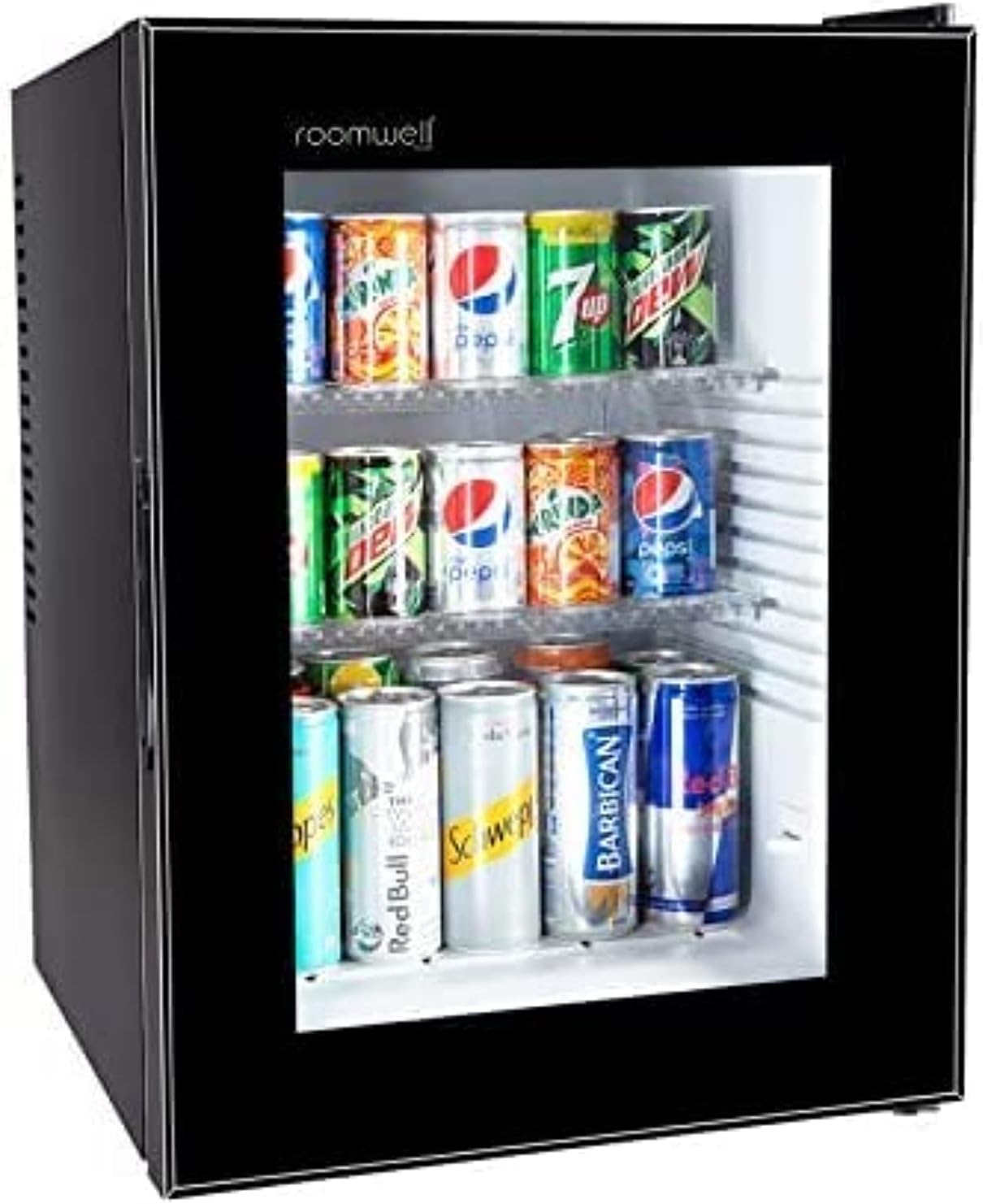 UK Compact Minibar Electric Mini Fridge - Glass Door Fridge For Hotel ...