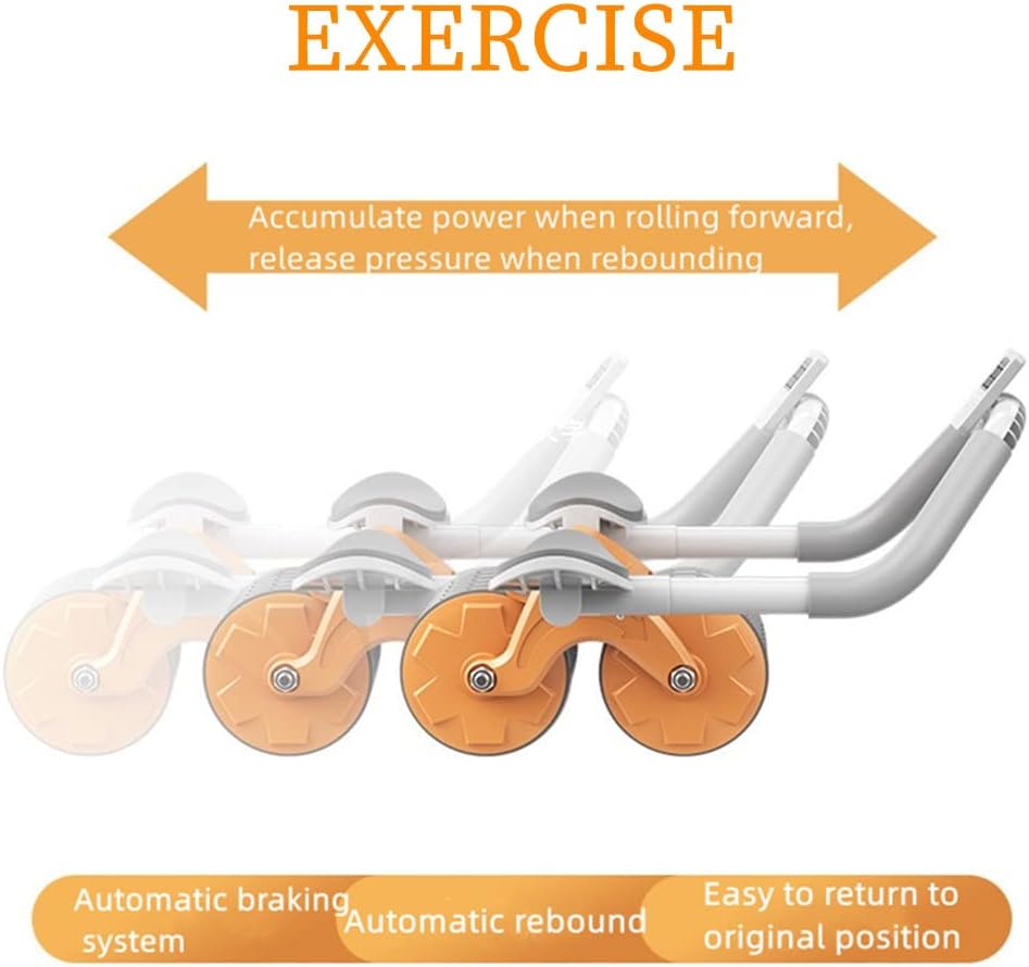 DSSP30 Ab Roller Wheel with Built-in Timer – Dual Wheel Abdominal Exer ...