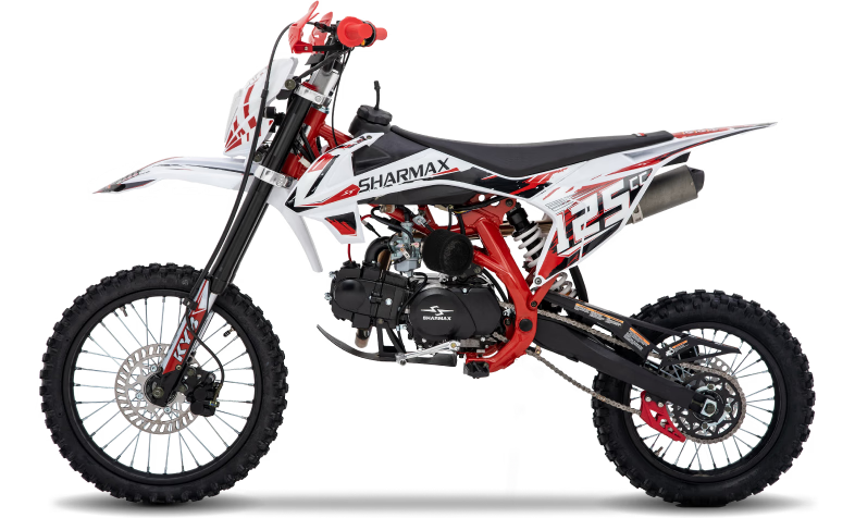 SHARMAX Power Max 125 Pit Bike - 125cc, 4-Speed, Air-Cooled Engine ...