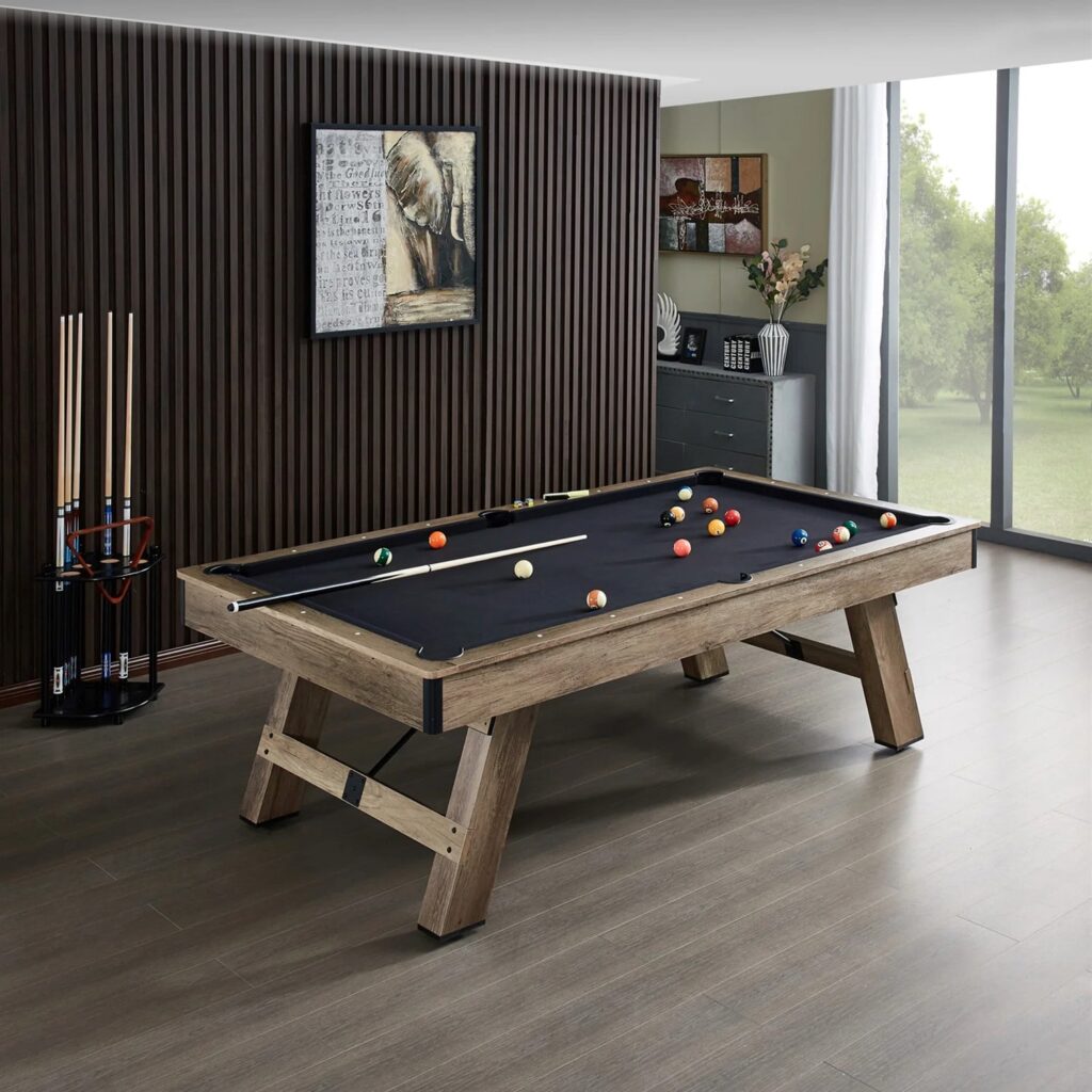COOLBABY 7FT Modern Design Wood Pool Table - Billiard Table