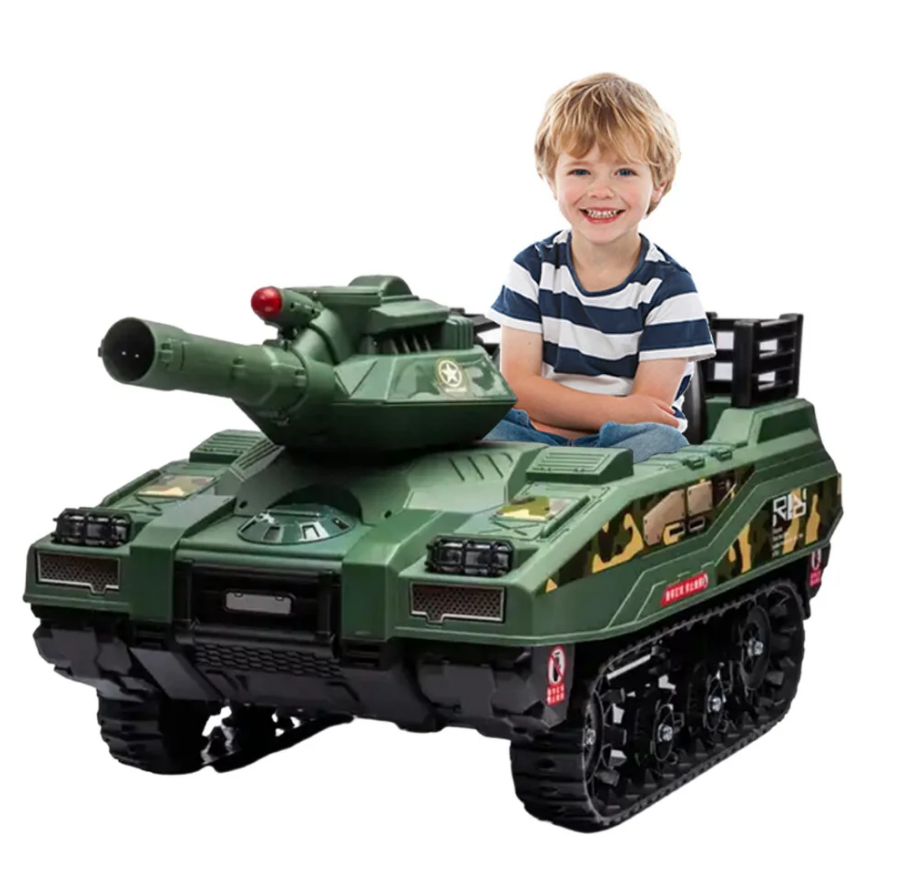 Kids Electric Ride On Ultimate Adventure Tank With LED– COOLBABY