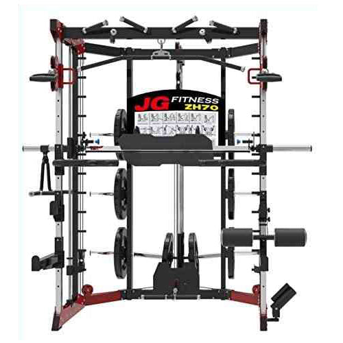 COOLBABY Functional Trainer ZH70: Commercial Grade Smith Machine, Powe