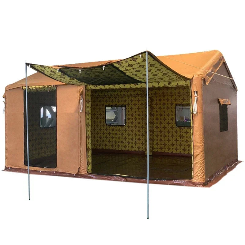 Inflatable Camping House Large Full Party, Outdoor Waterproof, 100 Peo ...