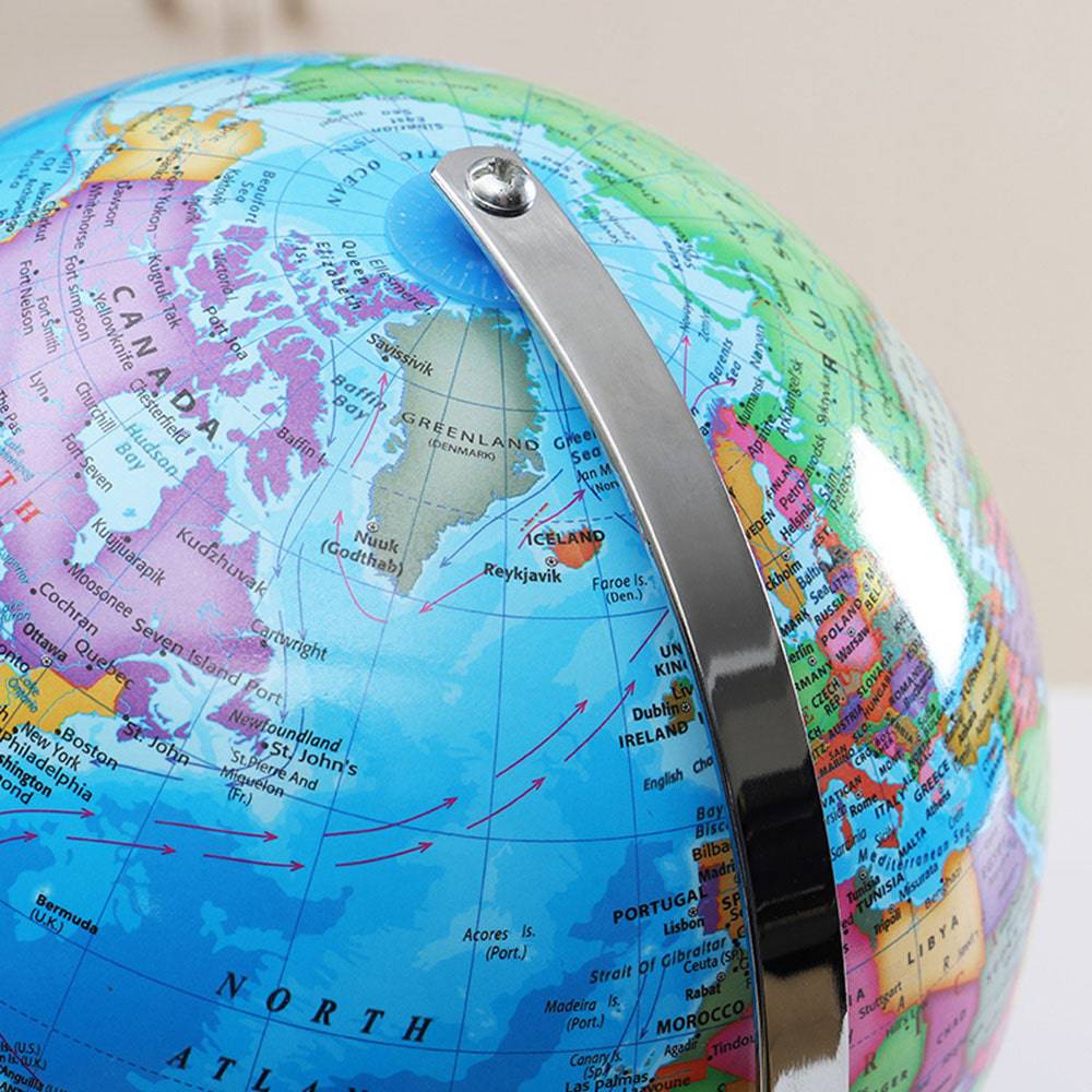 COOLBABY Globe Political Map,Educational Geographic Globe,Globe with L