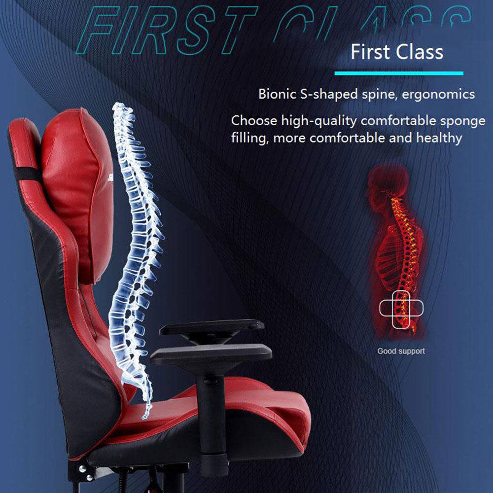 COOLBABY LZM-DJY03 Ergonomic Gaming Chair - 4D Design, Adjustable Lift