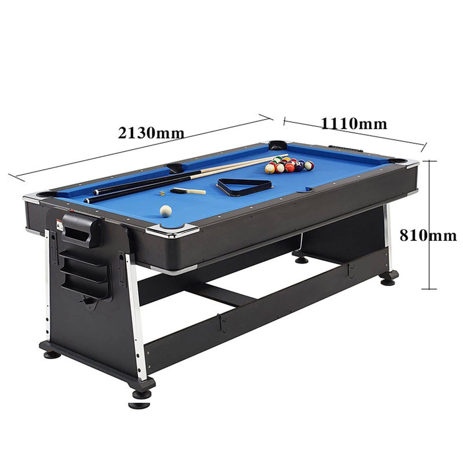 COOLBABY 4 in 1 DGMT-3005 7ft Blue Pool Table Billiard + Air Hockey
