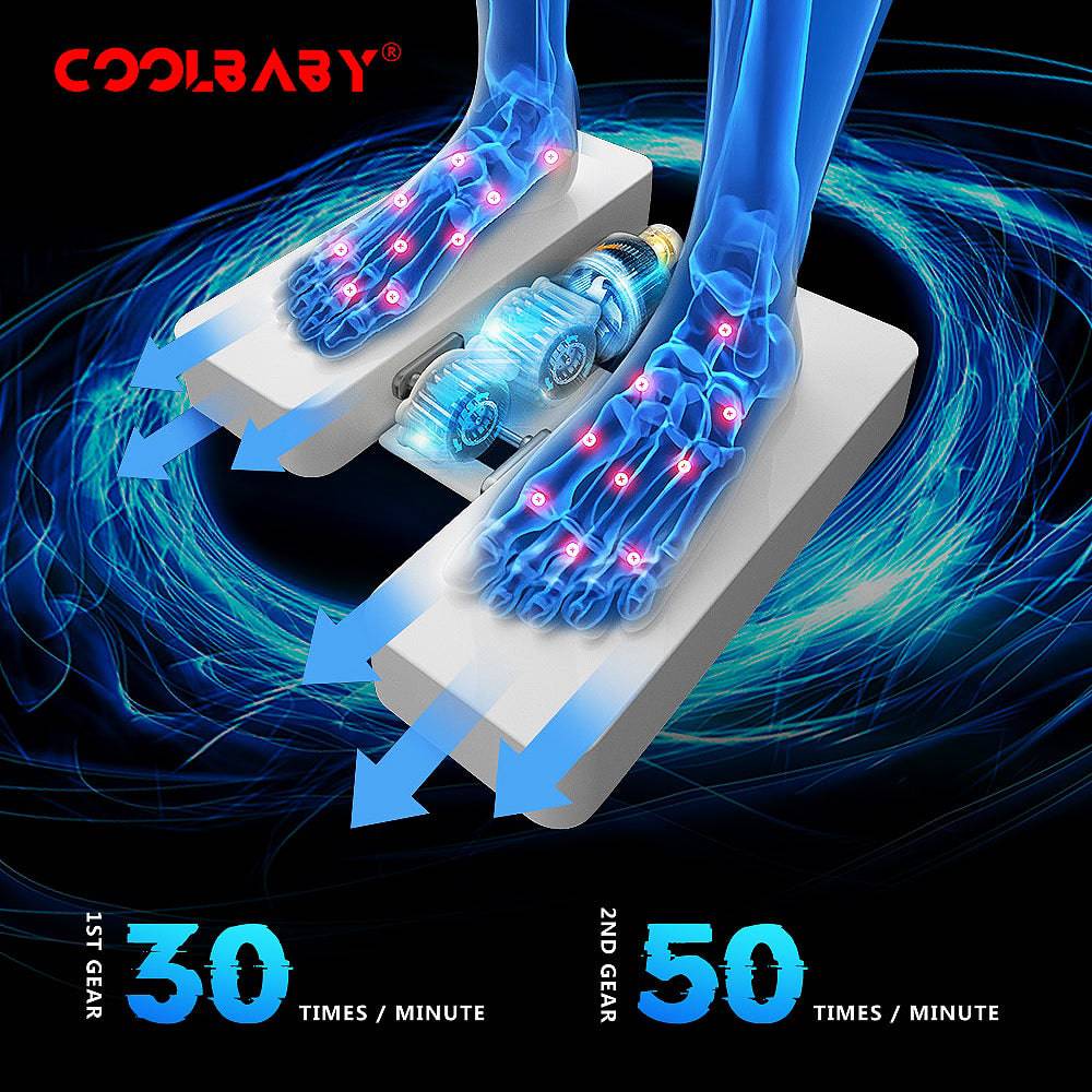 COOLBABY ZBJ01-BL Circulation Leg Exerciser Mini Seated Walking Machin