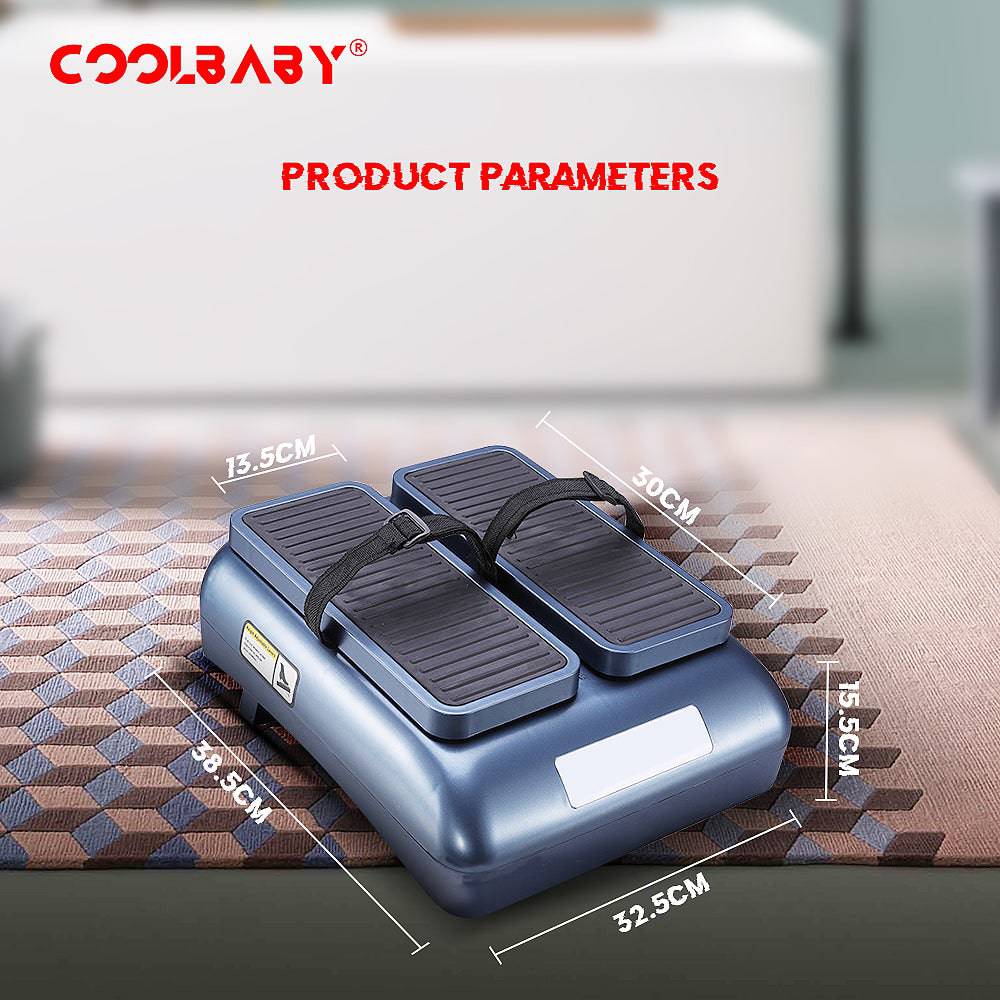 COOLBABY ZBJ01-BL Circulation Leg Exerciser Mini Seated Walking Machin