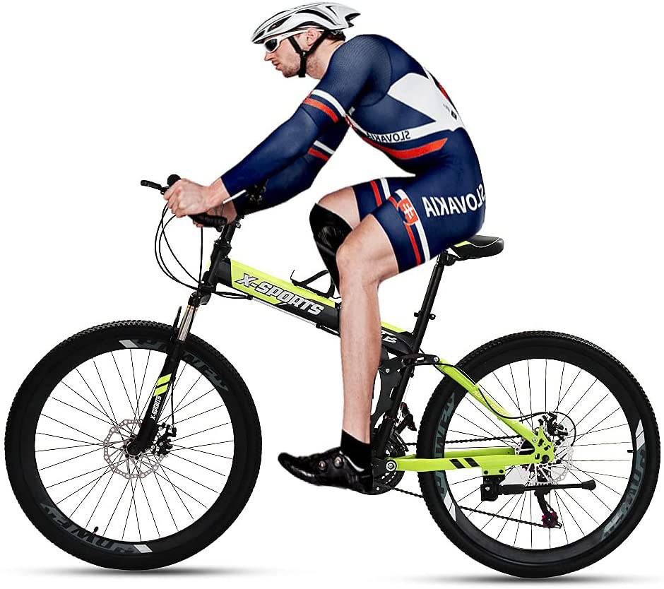 COOLBABY ZXCA3 Mountain Bike 26 inch Folding Bikes with Iron mountain