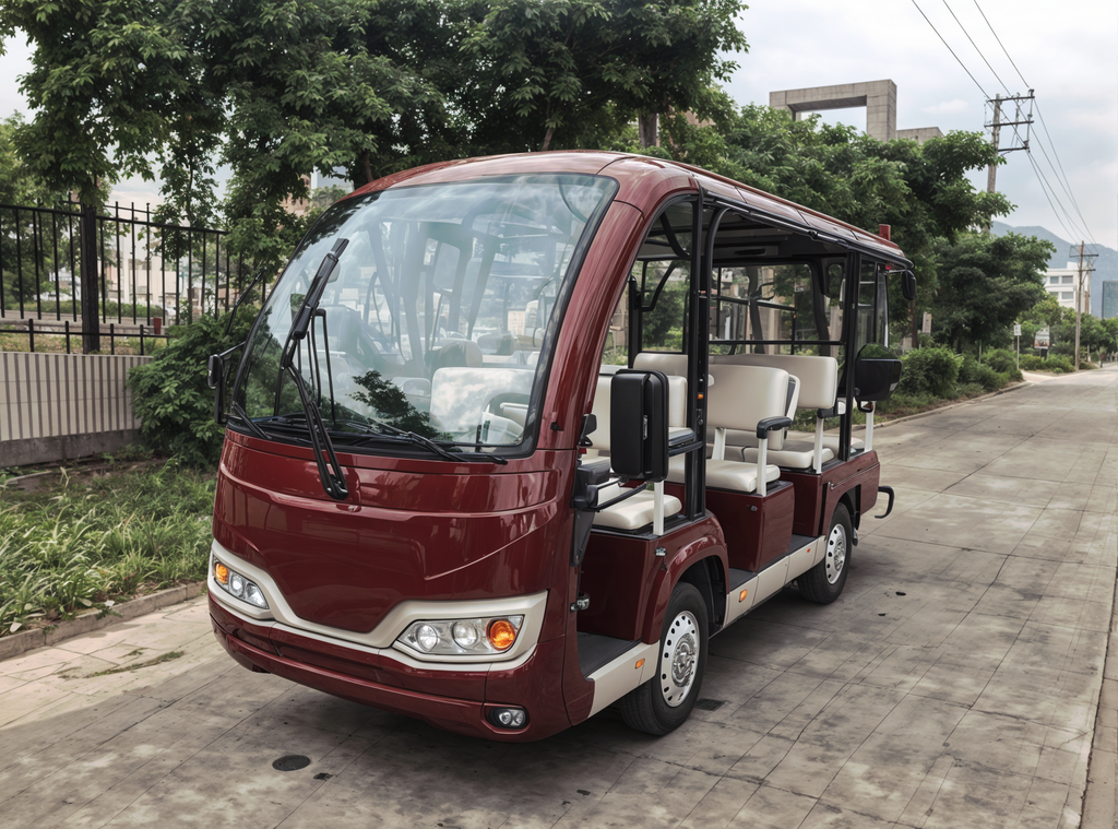 COOLBABY YT8+3 11-Seater Sightseeing Cart powerful Motor, Extended Ran