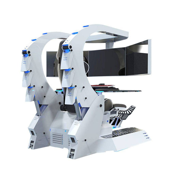 Ingrem Electric Massage Gaming Chair: Racing Cockpit Computer Workstat ...