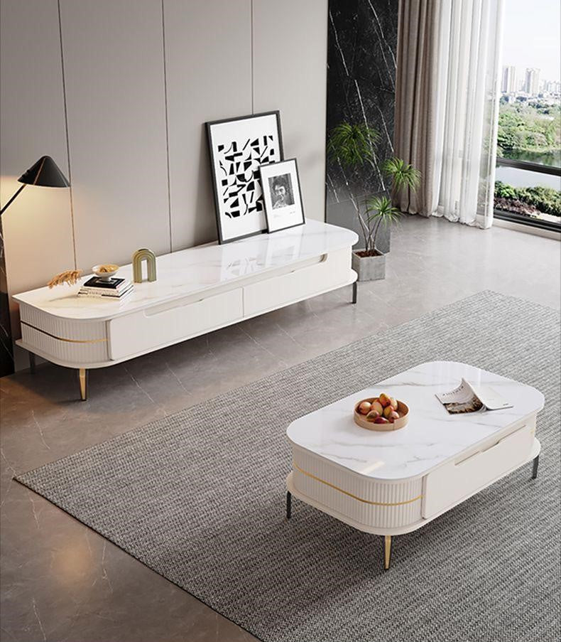 Classic Living room Table Set Tv Unit with Coffee Table– COOLBABY