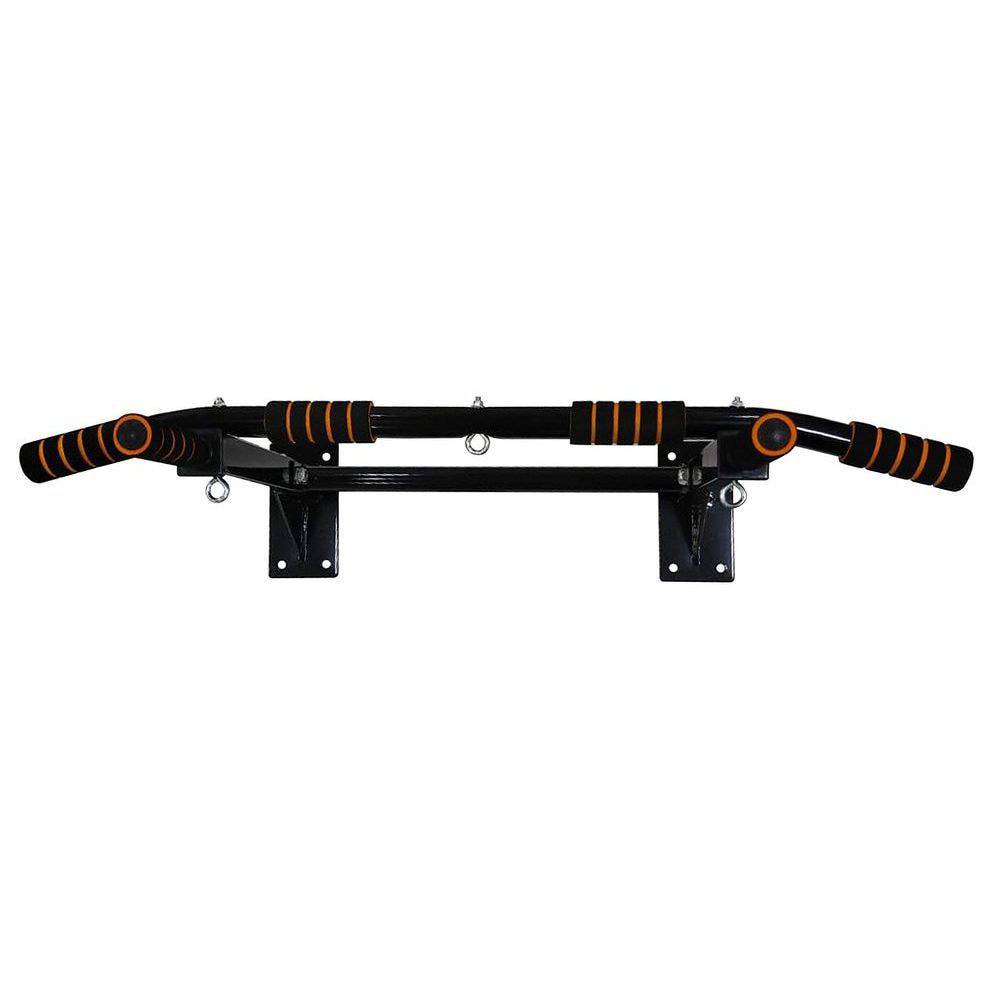 Skyland Wall-Mounted Pull-Up Bar with Eyelets Screwed, Black, EM-1120 ...