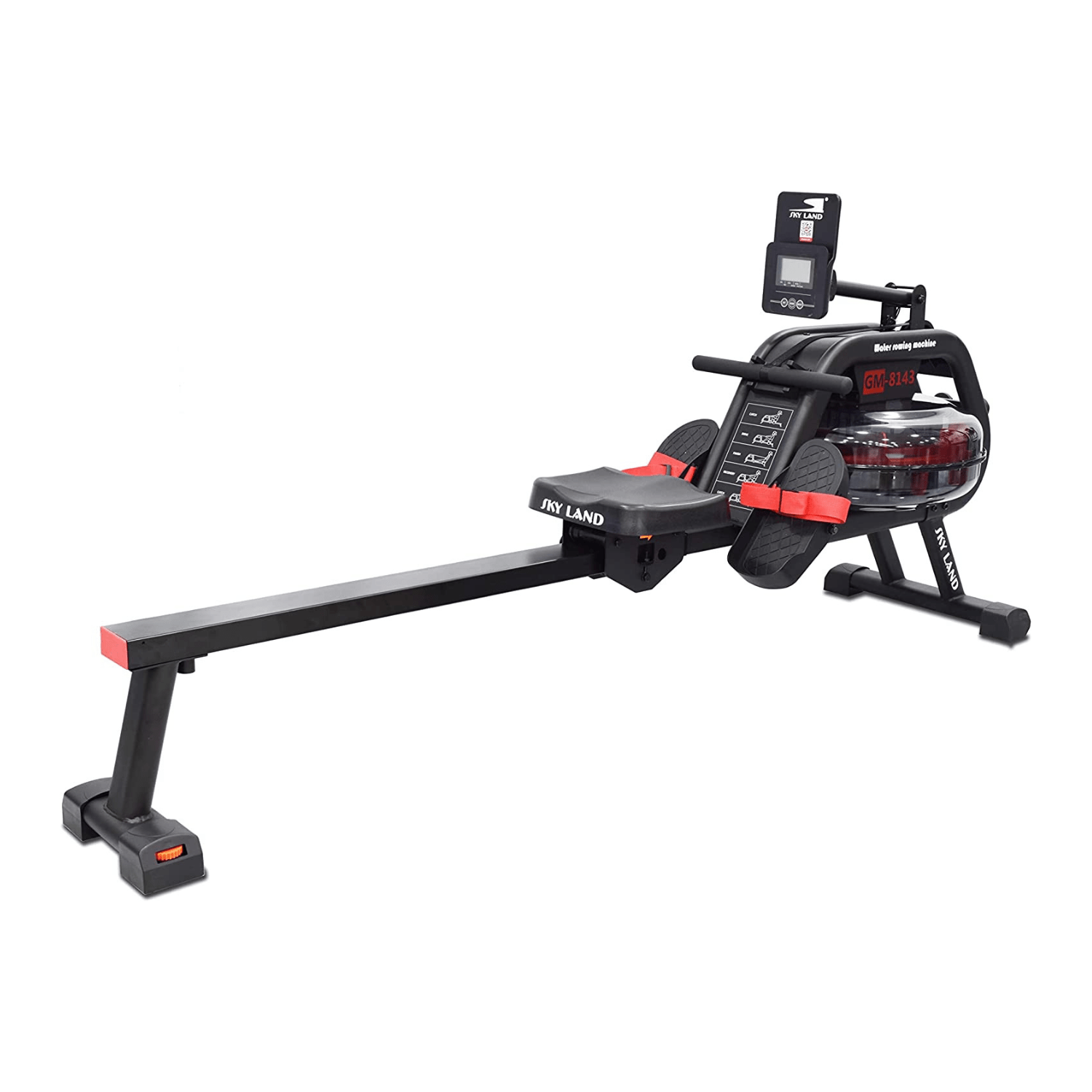 Water Rowing Machine Smooth & Quiet GM-8143 with Bluetooth SKY LAND ...